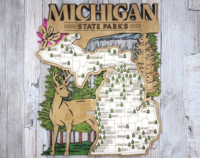 MI State Park Checklists WITH Pen // Pure Michigan // Travel Adventure ...