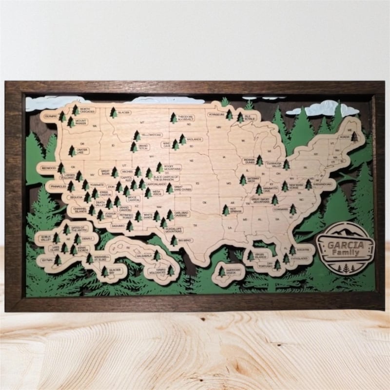 Usa Camping Map Sticker - Etsy