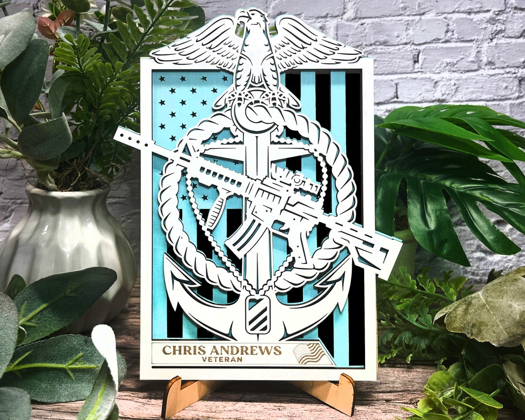 Military Gift for PCS, Any State Outline, Air Force Going Away Gift ...