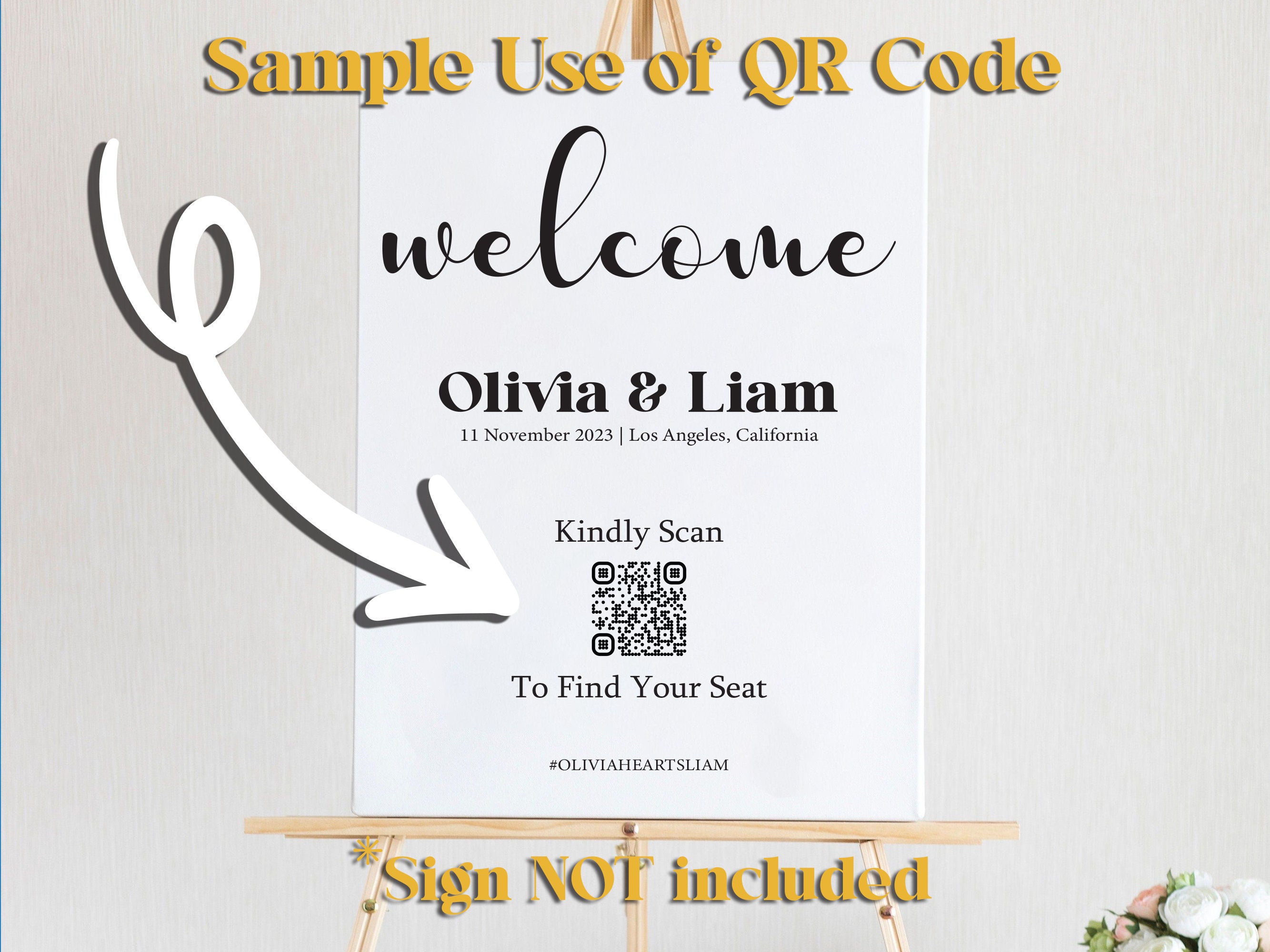 QR Code Digital Wedding Seating Chart Wedding Chart QR Code - Etsy