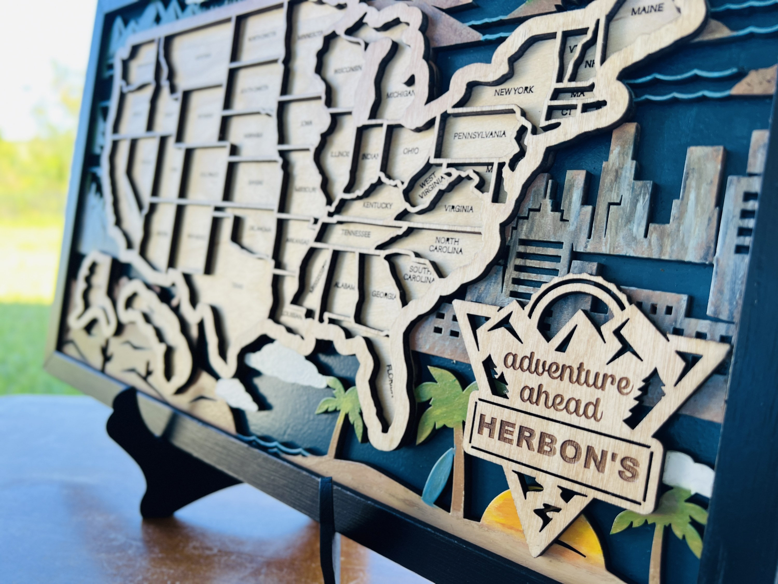 Personalized US Travel Map US Travel Map Travel Map Tracker - Etsy