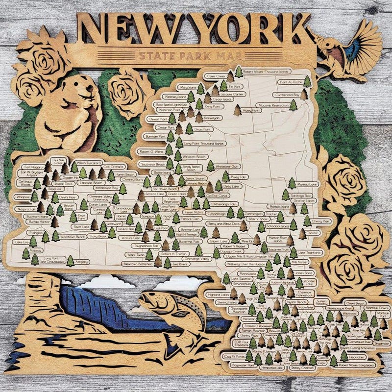 Map of New York - Etsy