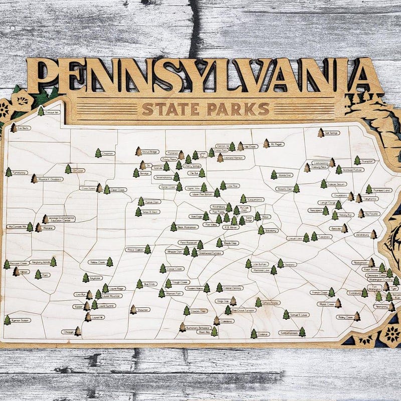 Pa 7 Map - Etsy