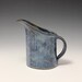Slab/hand Built Stoneware Pitcher With Grey Blue Glazes Made by Hsin ...