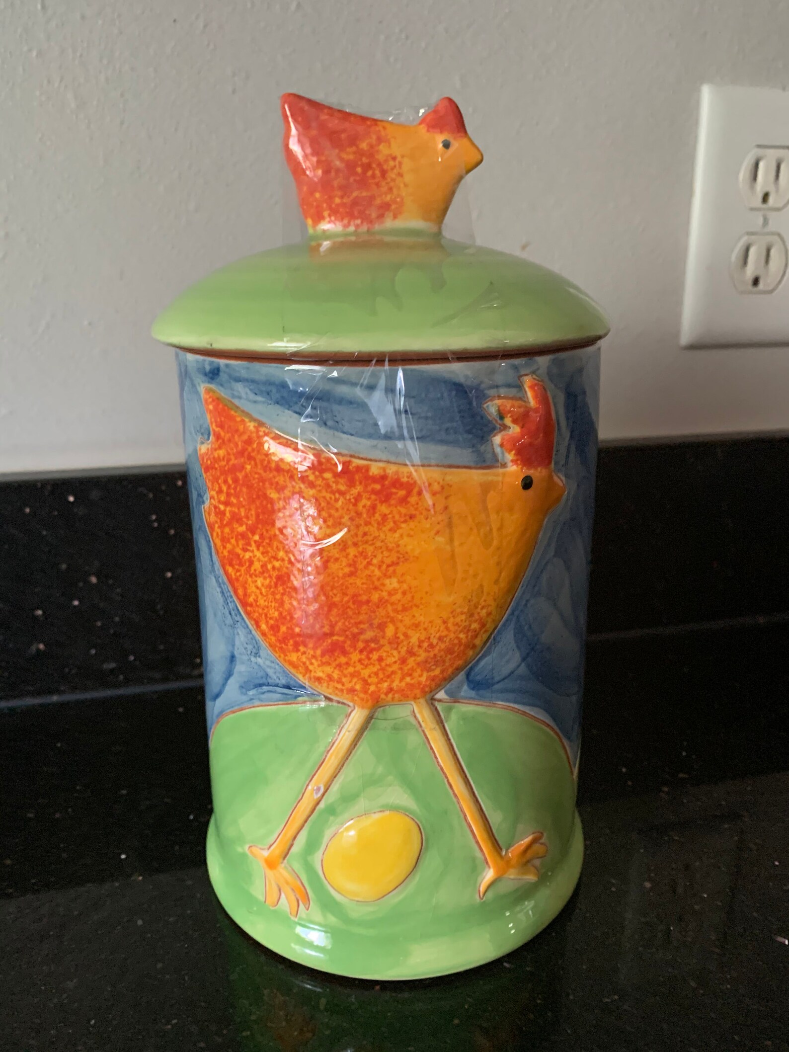 Hand Painted Vintage Chicken Jar. - Etsy UK