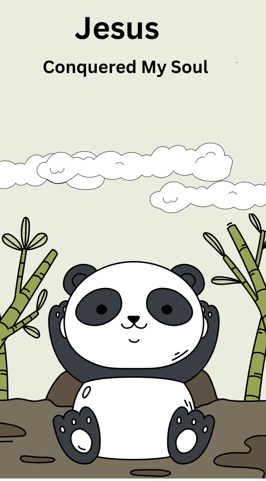 Jesus Conquered My Soul Panda Phone Wallpaper - Etsy