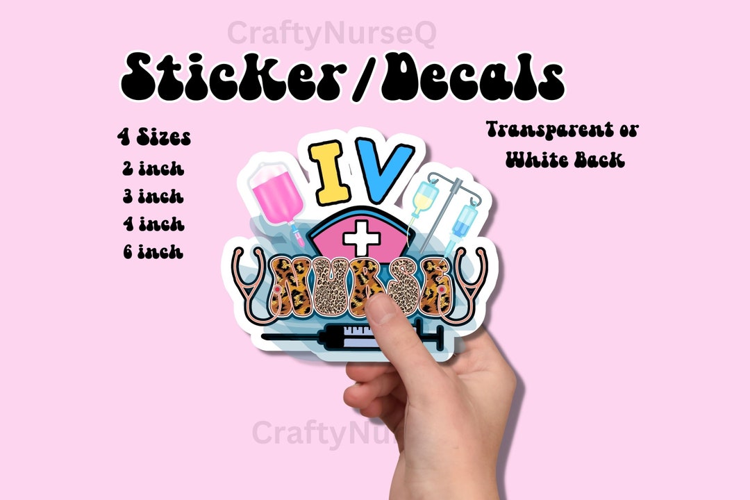 IV Nurse Sticker, Iv Sticker, Laptop Decal for RN, Gift for Intravenous ...