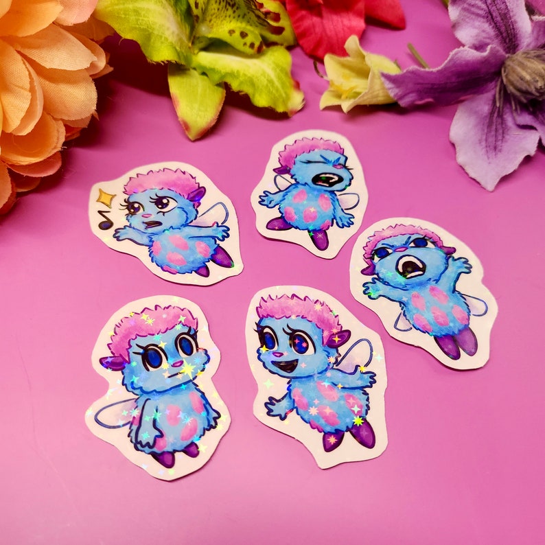 Iconic Bibble Holographic Vinyl Stickers - Etsy