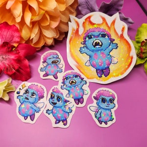 Iconic Bibble Holographic Vinyl Stickers - Etsy