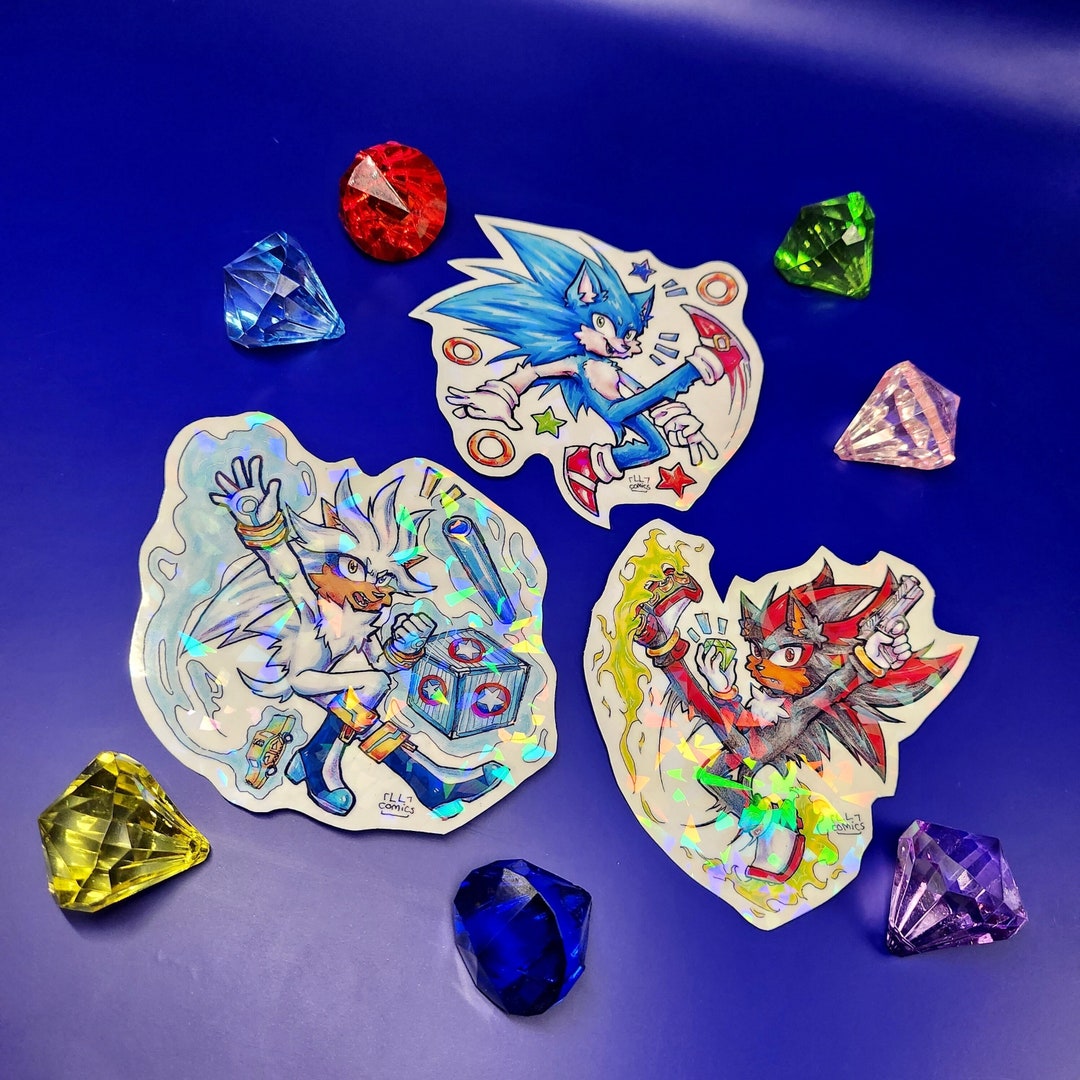 Triple S Squad Holographic Vinyl Matt Stickers - Etsy