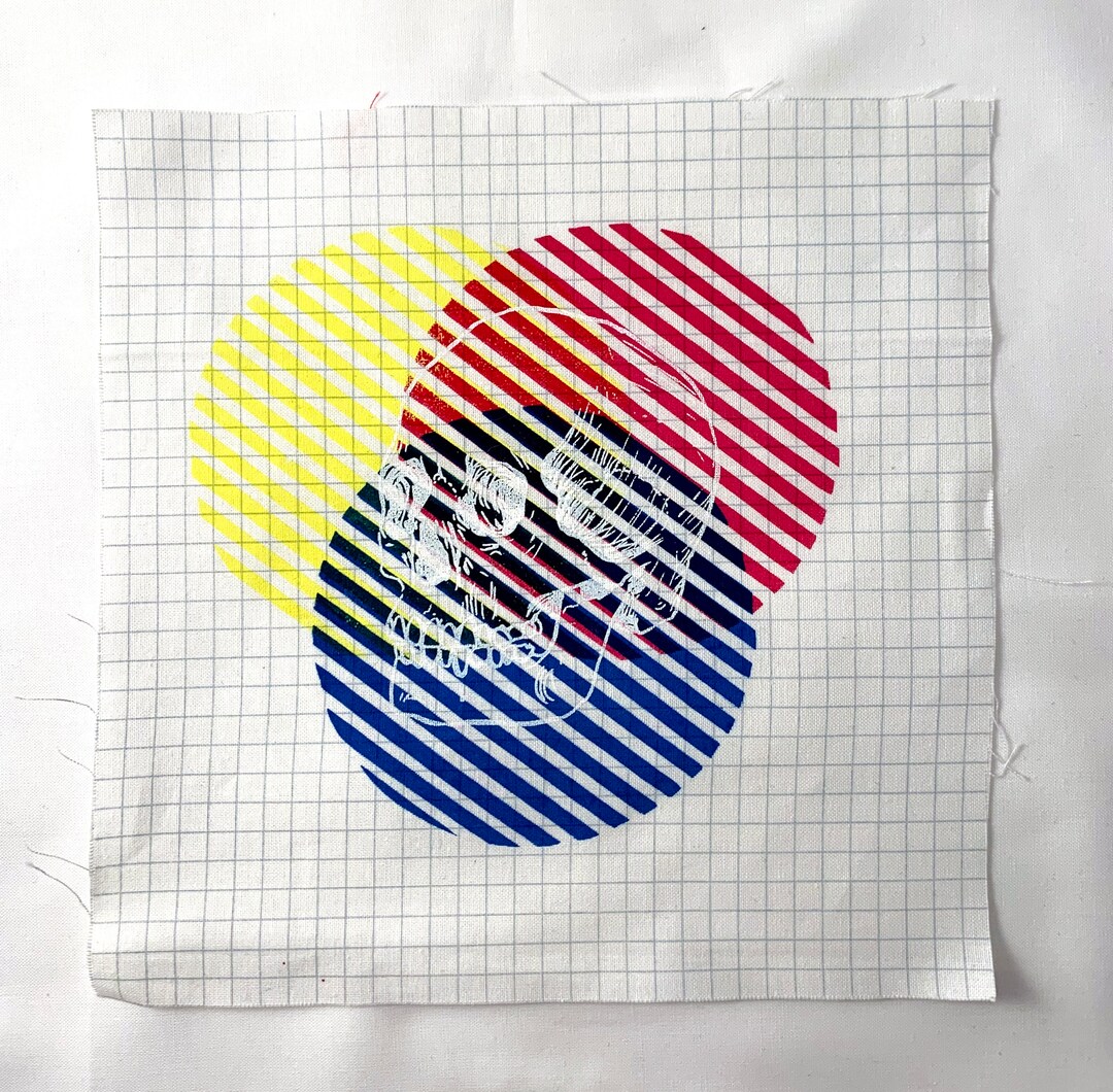 CMYK Skull Patch - Etsy