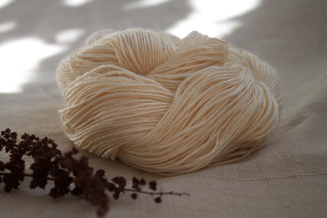 Hand-spun Milk Silk, a Strand of Wonderful Single Yarn - Etsy