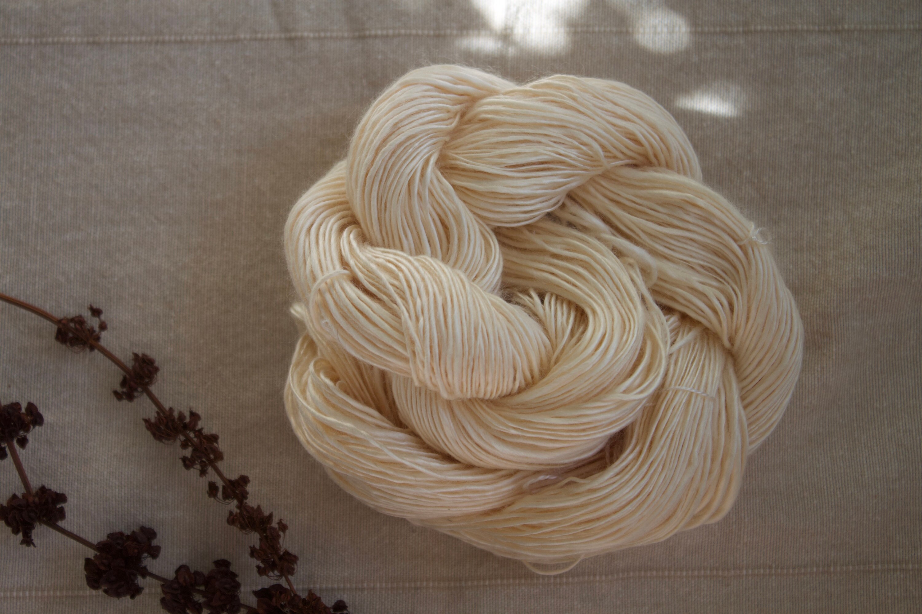 Hand-spun Milk Silk, a Strand of Wonderful Single Yarn - Etsy