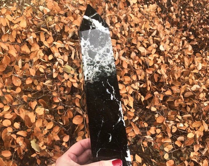 EXTRA LARGE Black Pakistan Onyx Tower Pakistan Onyx Point - Etsy