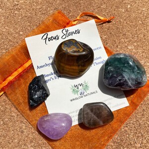 Focus and Intention Crystal Set, Focus and Intention Stone Kit ...