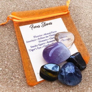 Focus and Intention Crystal Set, Focus and Intention Stone Kit ...