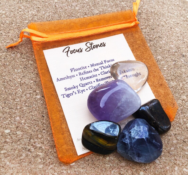 Focus and Intention Crystal Set Focus and Intention Stone | Etsy