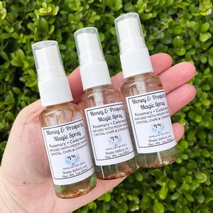 Money & Prosperity Magic Spray, Money Magic Crystal Infused Spray, 1oz ...
