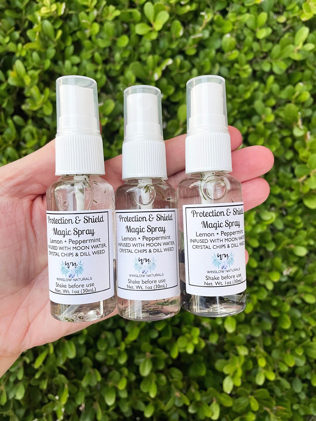 Protection & Shield Magic Spray, Empath Protection Crystal Infused ...