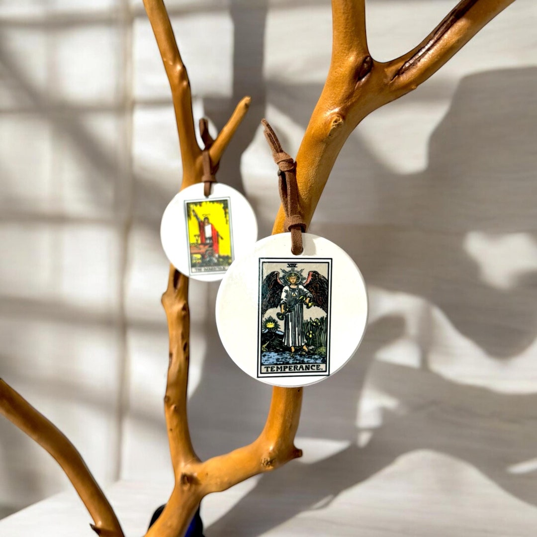 Tarot Card Ceramic Ornaments, Major and Minor Arcana, Holiday Ornaments ...