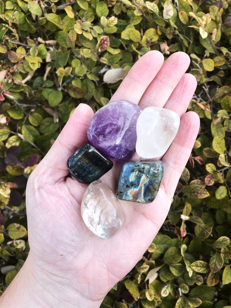 Meditation Crystal Set Manifestation Stones Kit Meditation - Etsy