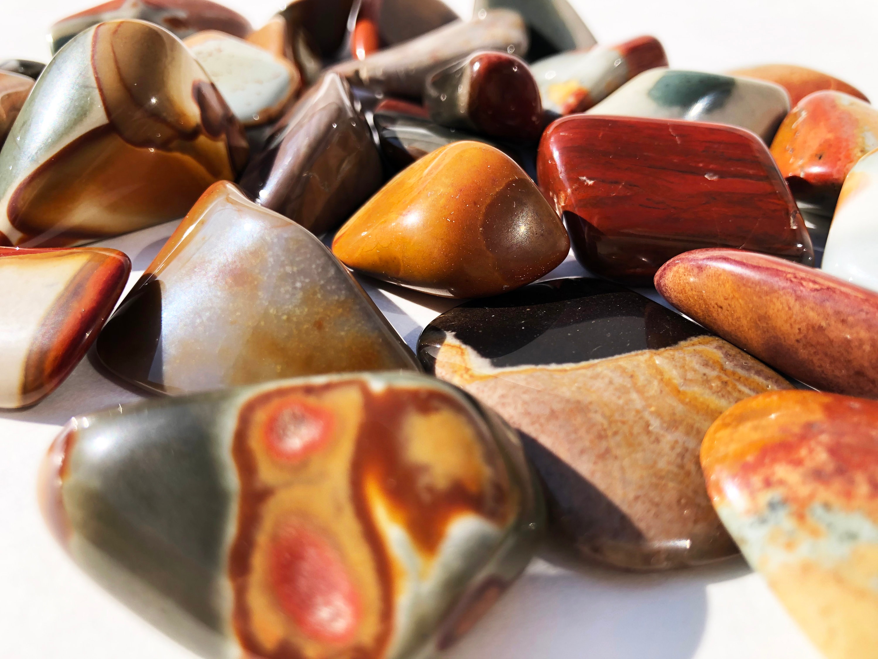 Desert Jasper Tumbled Stones 30-45mm Polychrome Jasper | Etsy