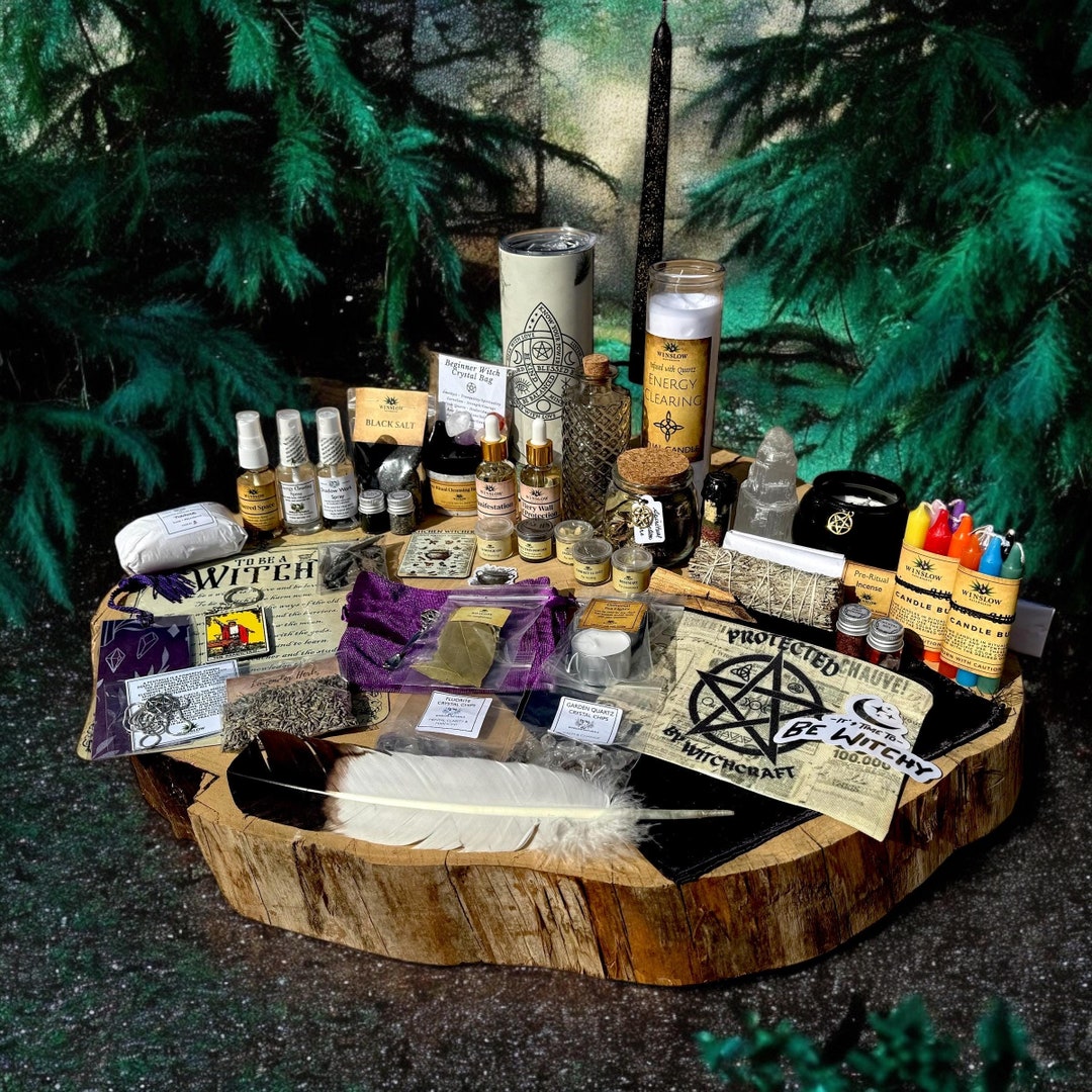 Beginner Witch Kit, Witchcraft Box, Altar Supplies, Basic Witch Box ...