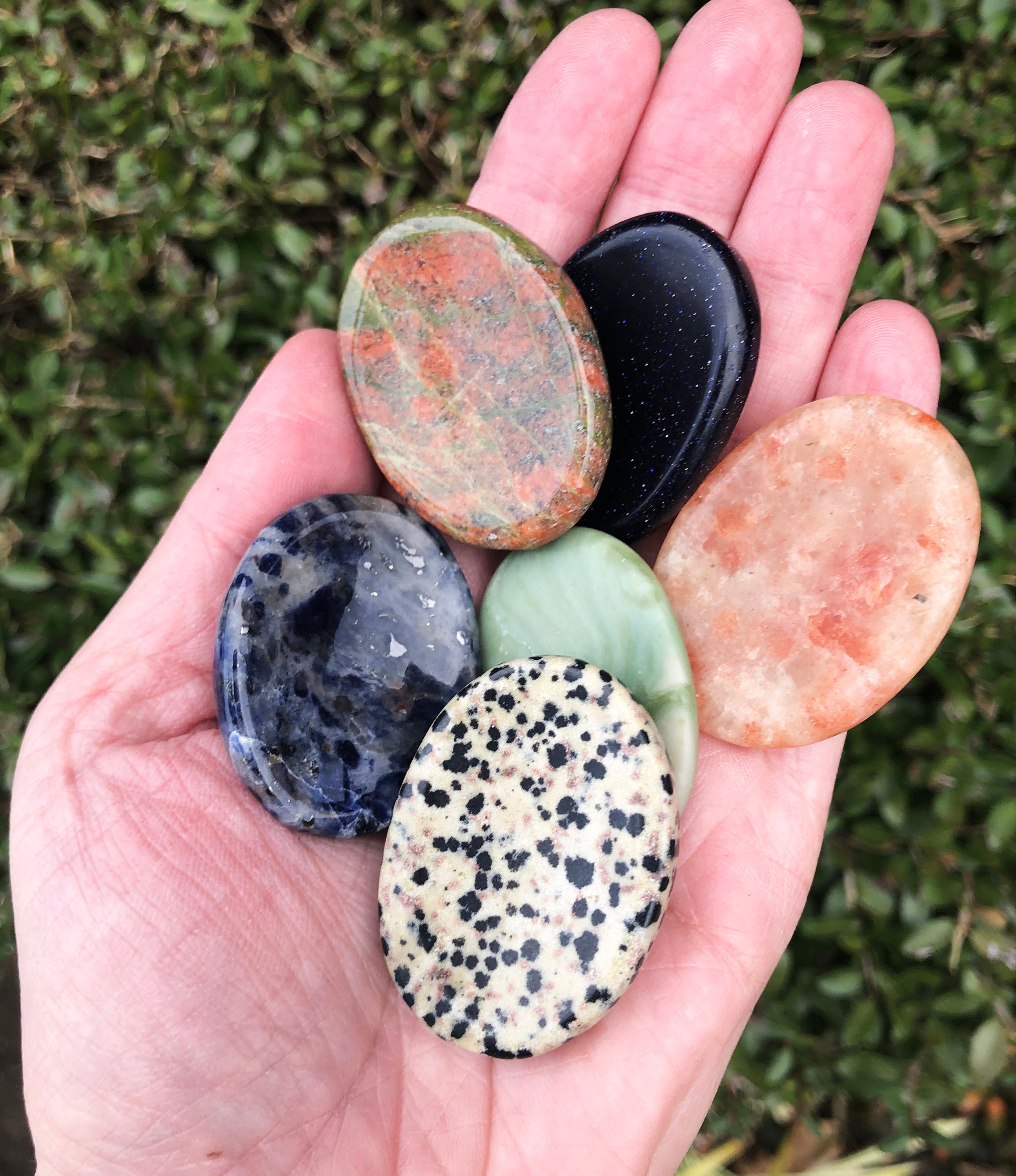Worry Stone Fidget Stones Stress Relief Crystals Anxiety - Etsy