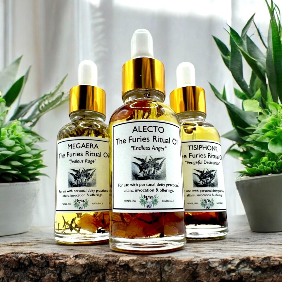The Furies Ritual Oil, the Erinyes Oil, Greek Mythology Offering Oil ...