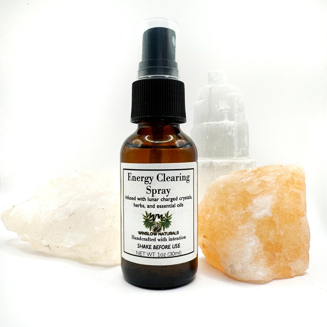 Energy Clearing Spray, Negative Energy Spray, Crystal Infused Spray ...