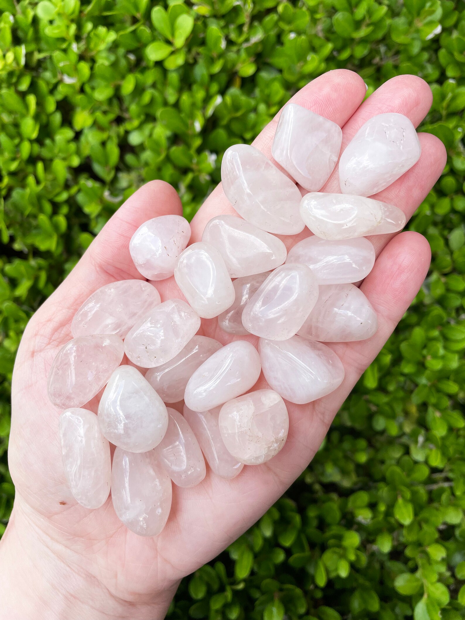 Rose Quartz Grade A Tumbled Stones, 18-25mm Small Natural Rose Quartz ...