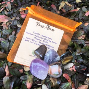 Focus and Intention Crystal Set, Focus and Intention Stone Kit ...