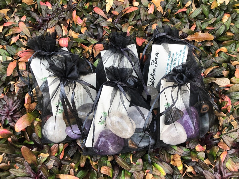 Meditation Crystal Set Manifestation Stones Kit Meditation - Etsy