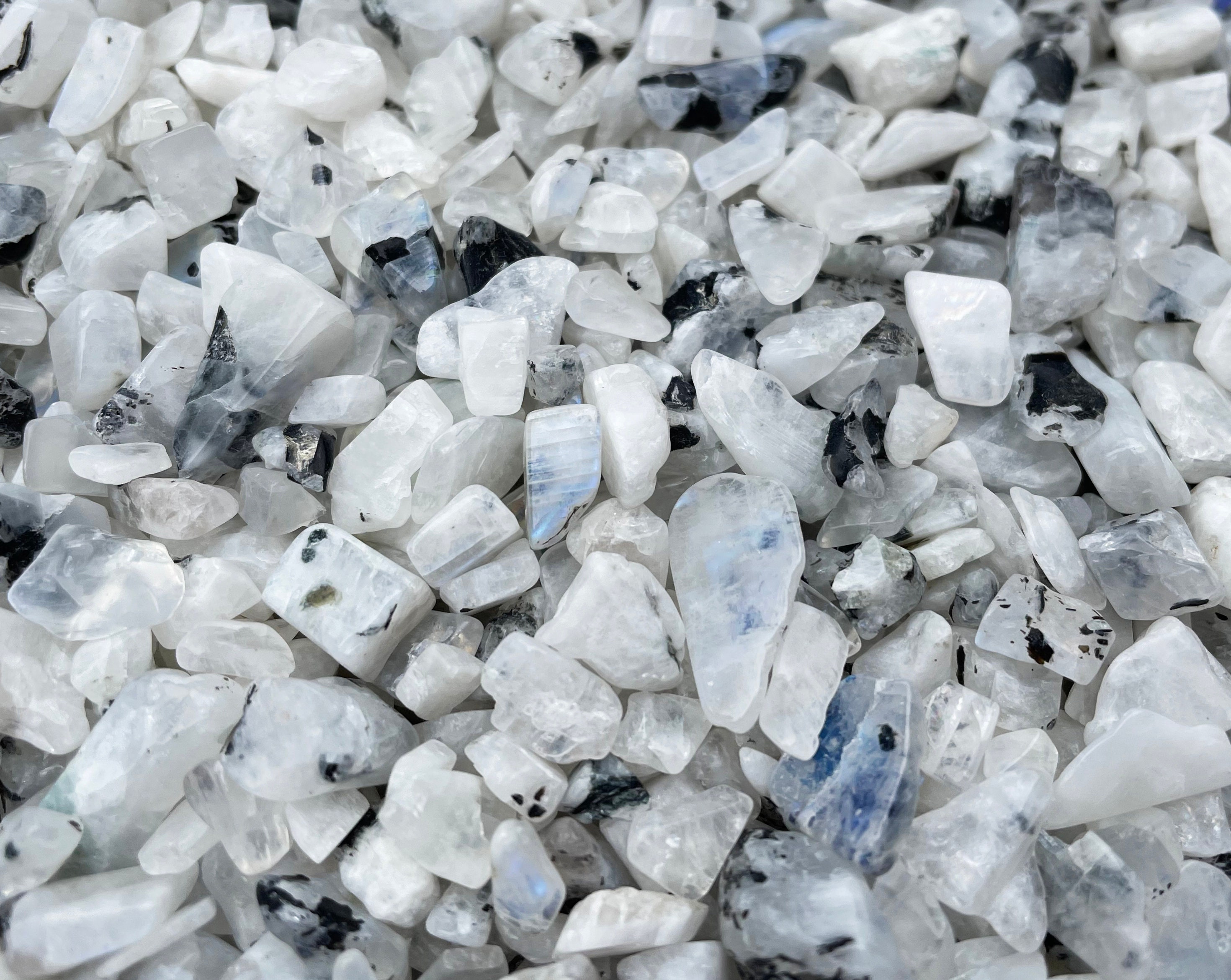 Rainbow Moonstone Crystal Chips 2-10mm Moonstone Chips: 2oz - Etsy