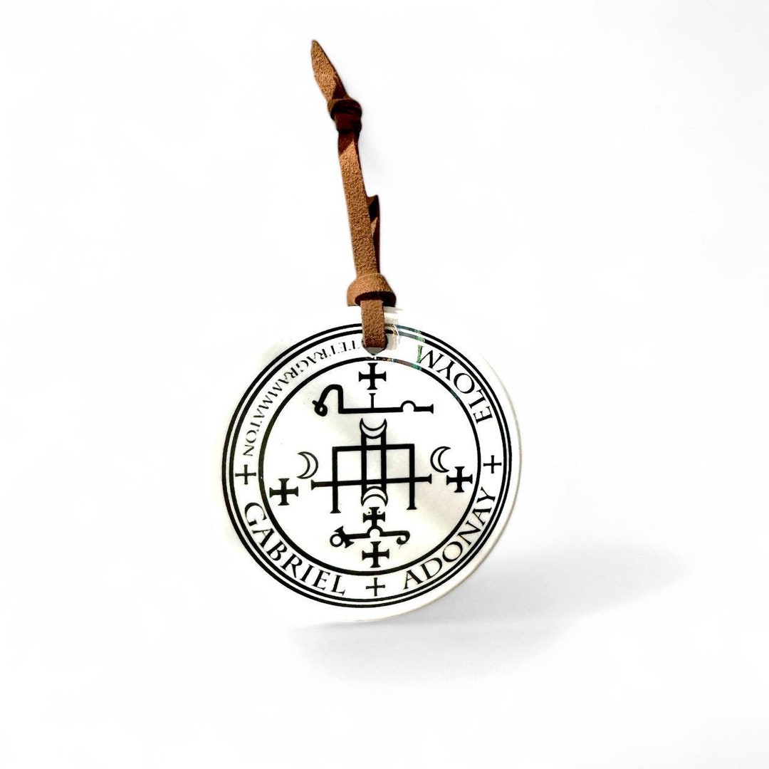 Archangel Gabriel Sigil Ceramic Ornament, Holy Seal of the Archangel ...