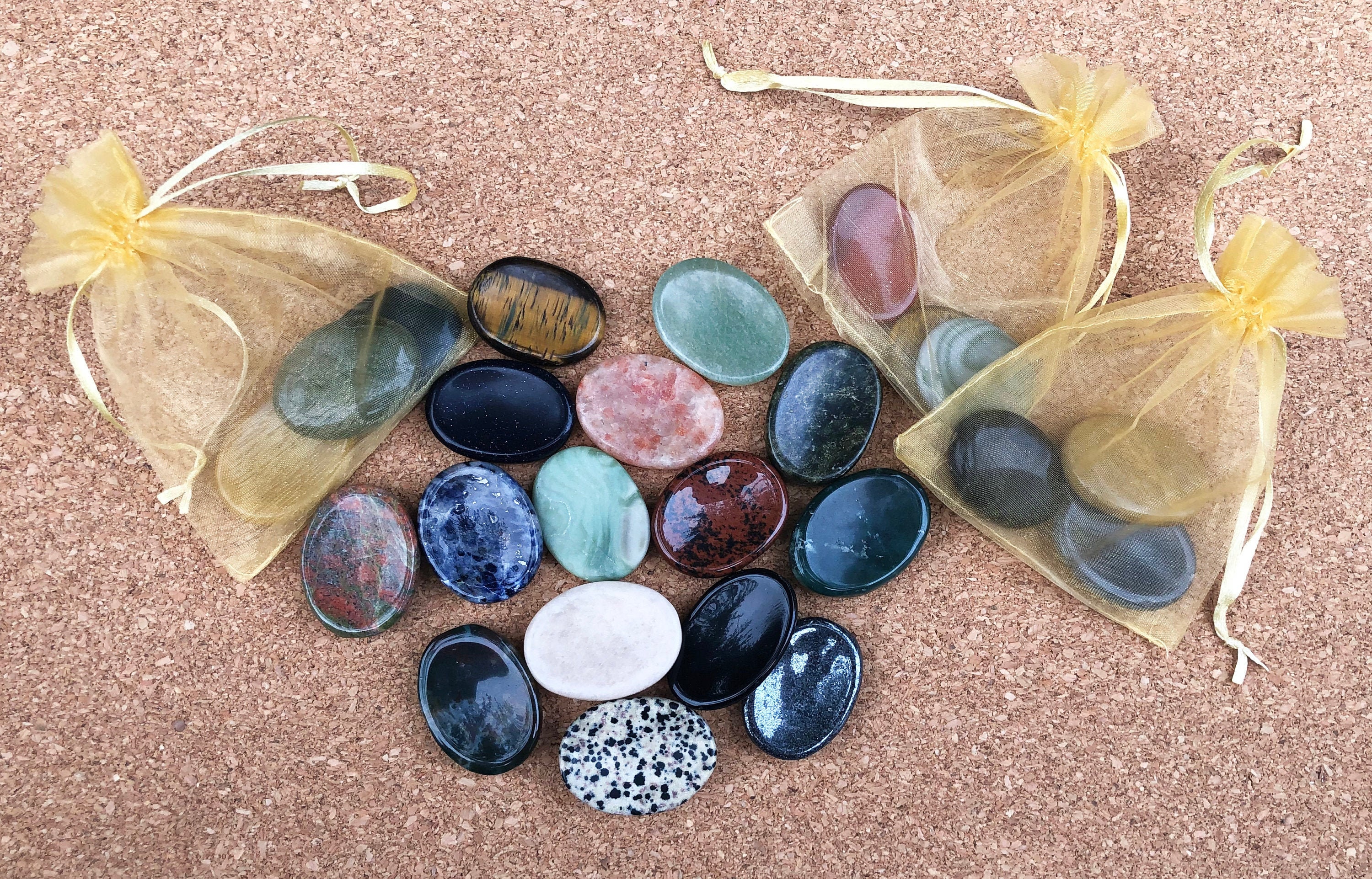 Worry Stone Fidget Stones Stress Relief Crystals Anxiety | Etsy