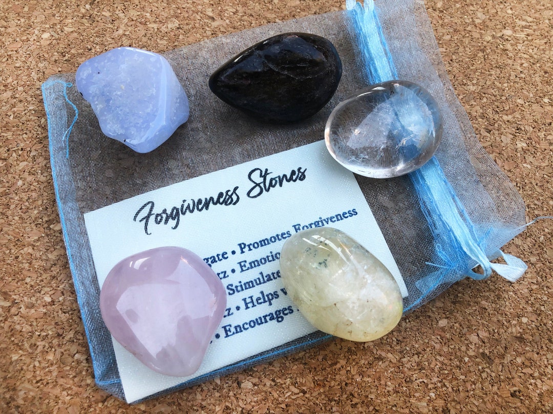 Forgiveness Crystal Kit, Loss and Forgiveness Crystal Bag, Stones to ...