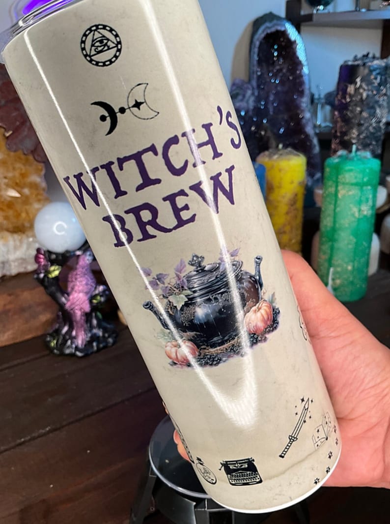 Witches Brew Cups, 20oz Insulated Tumbler Cups, Witchy Cups, Witchy ...