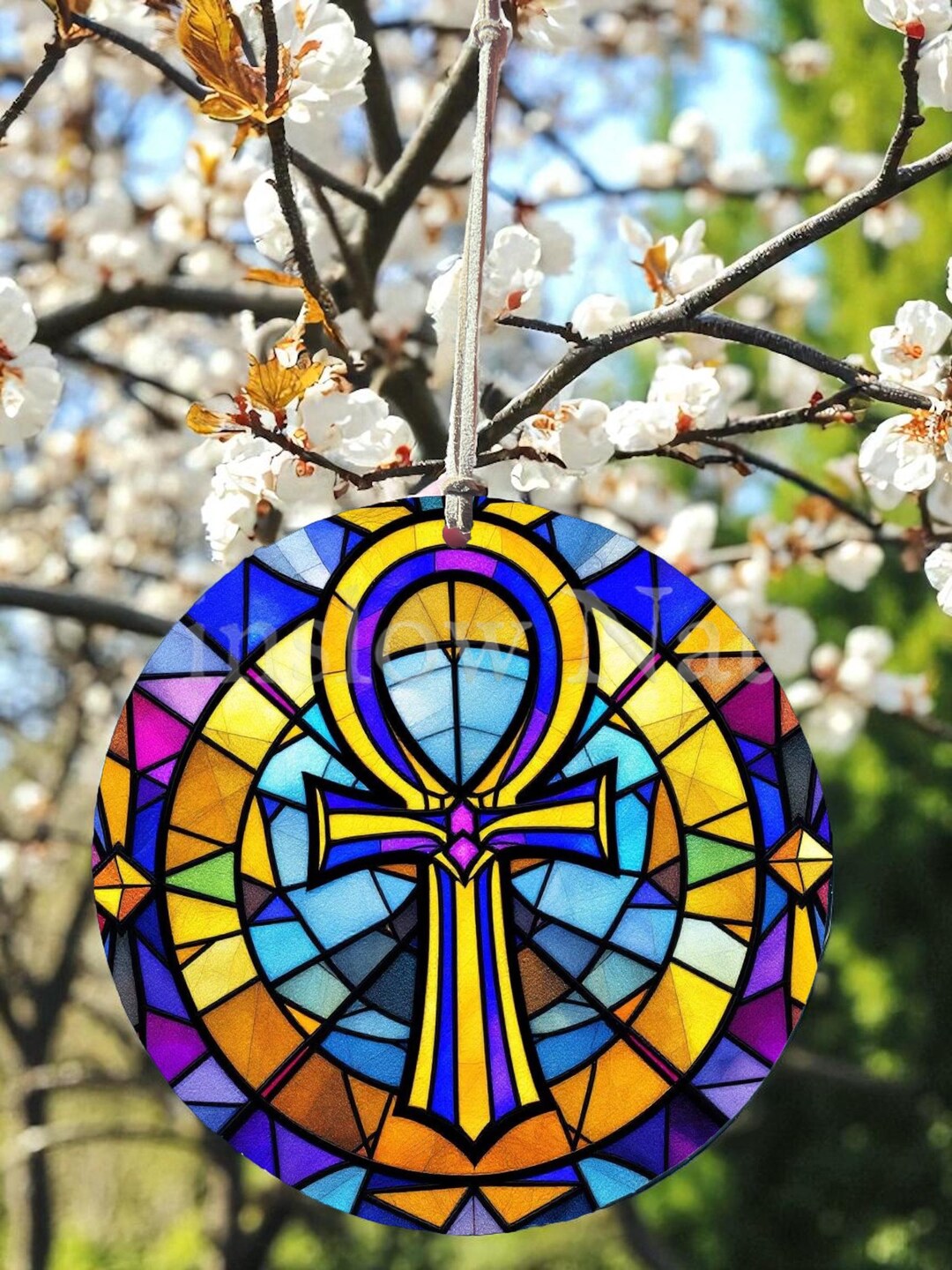 Egyptian Ankh 5" Round Hanging, Metal, Wall Hanging, Decor, Deity - Etsy