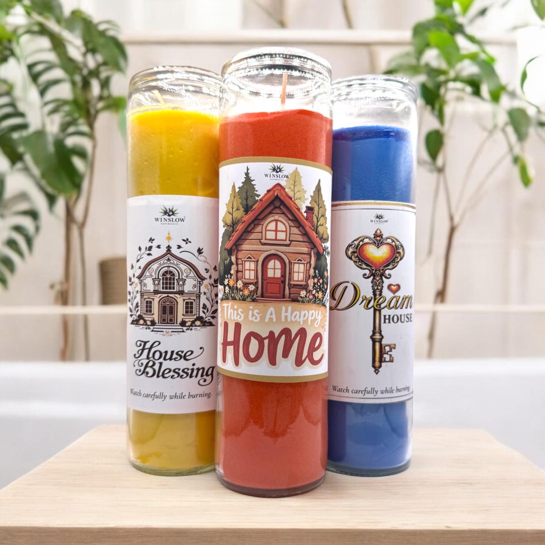 House Blessing Ritual Candles, This is A Happy Home Candle, New House ...