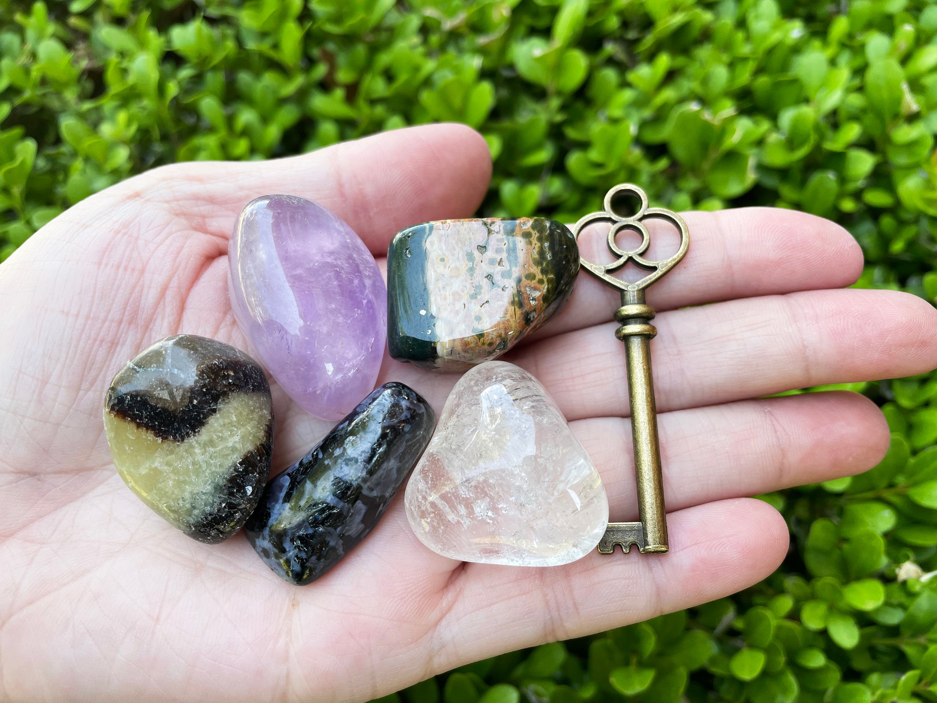 Witches and Psychics Crystal Set, Witchcraft Stones Kit, Psychic Stones ...