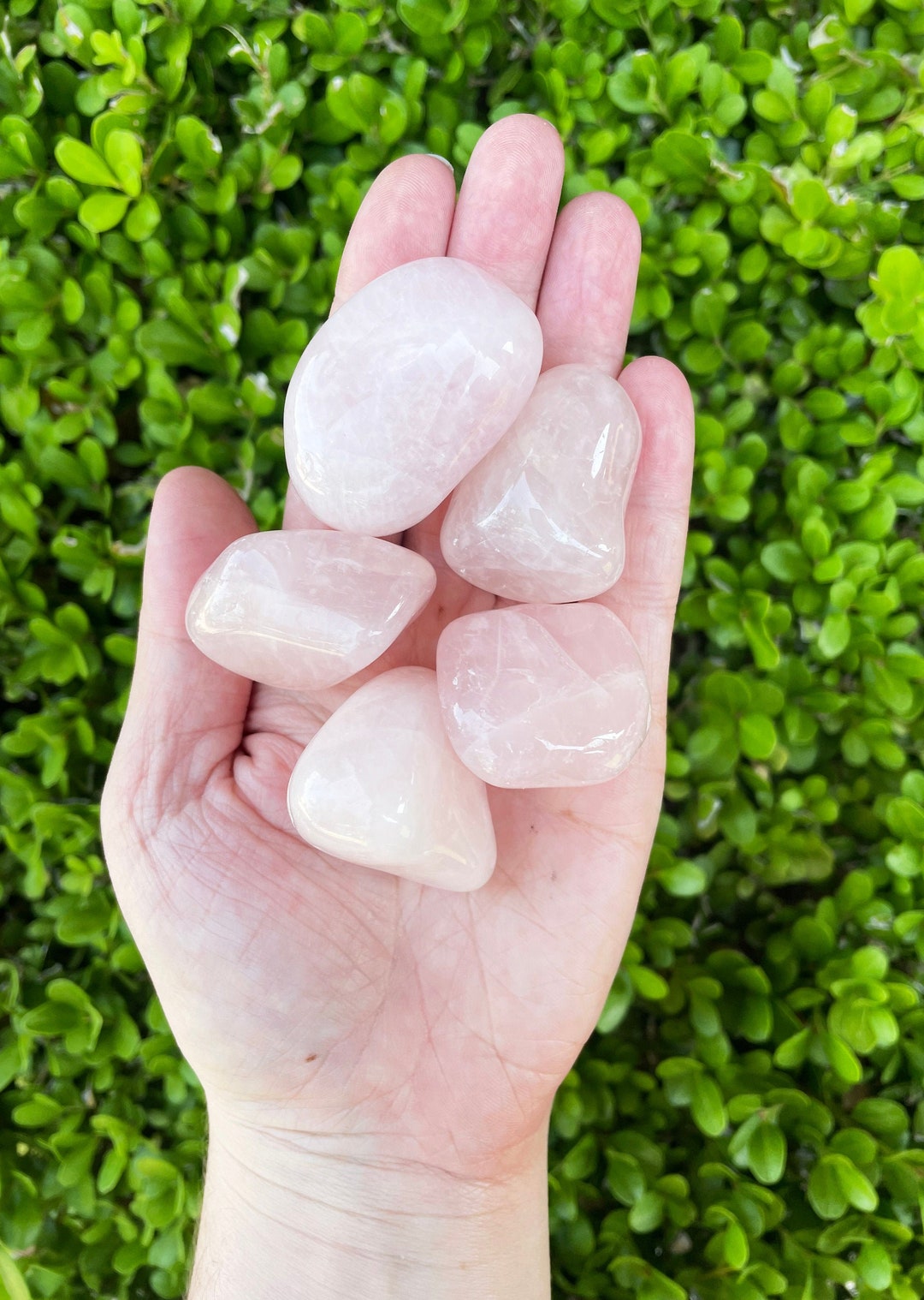 Rose Quartz Large "grade A" 1.5-2" Natural Tumbled Stones, 45-60mm ...