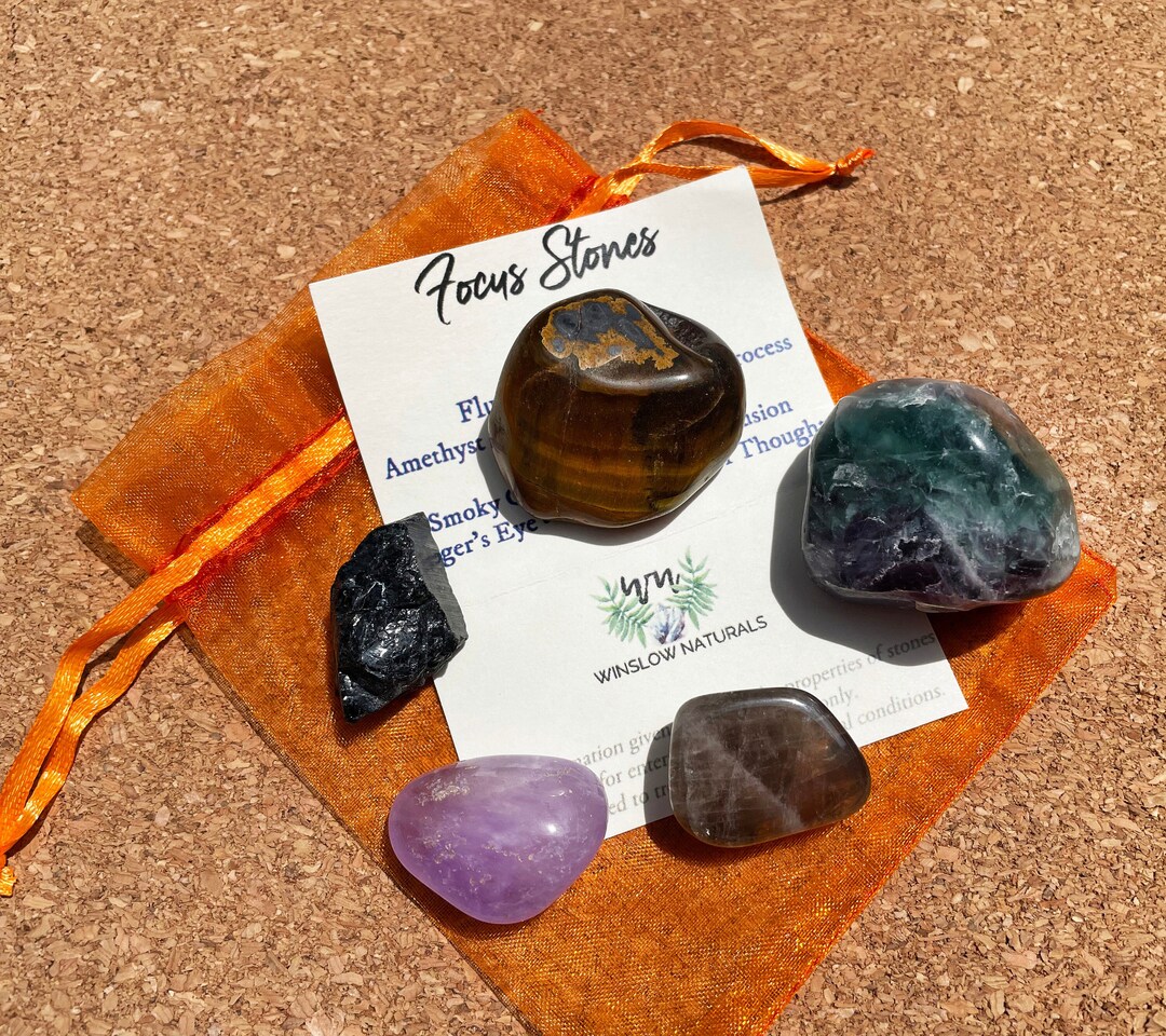Focus and Intention Crystal Set, Focus and Intention Stone Kit ...