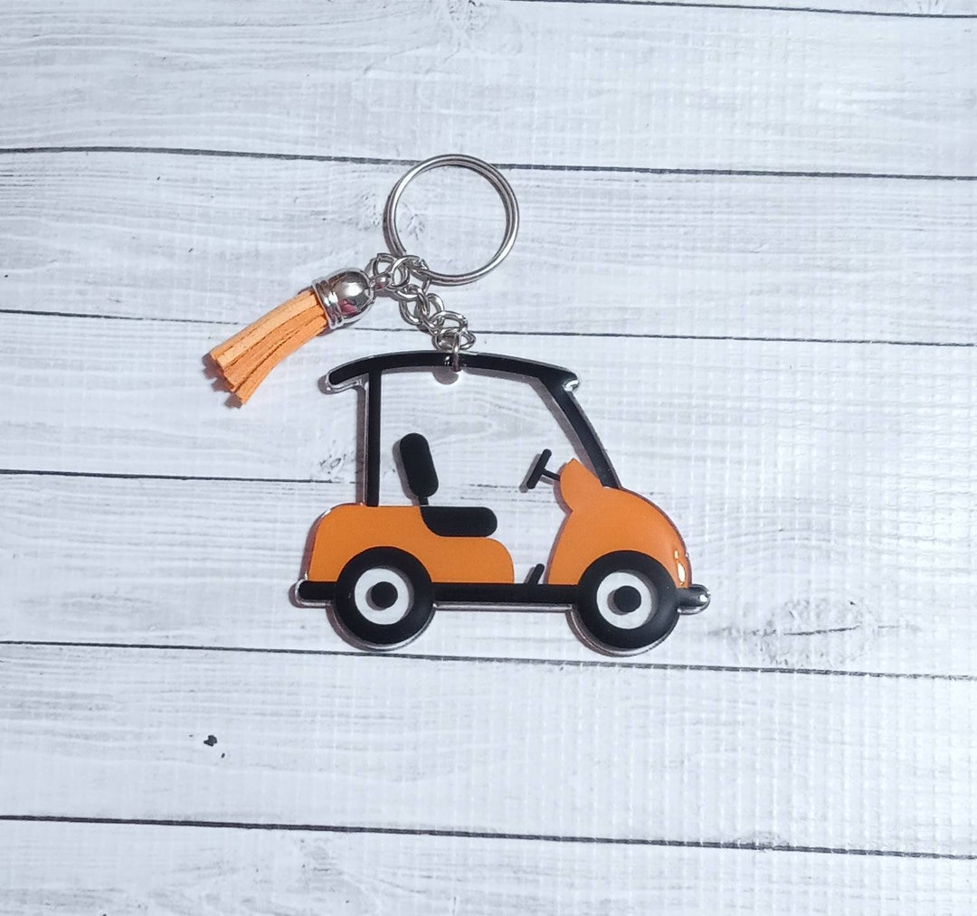 Golf Cart Keychain, Gift for Golfer, Golf Car Keychain, Camper Keychain ...