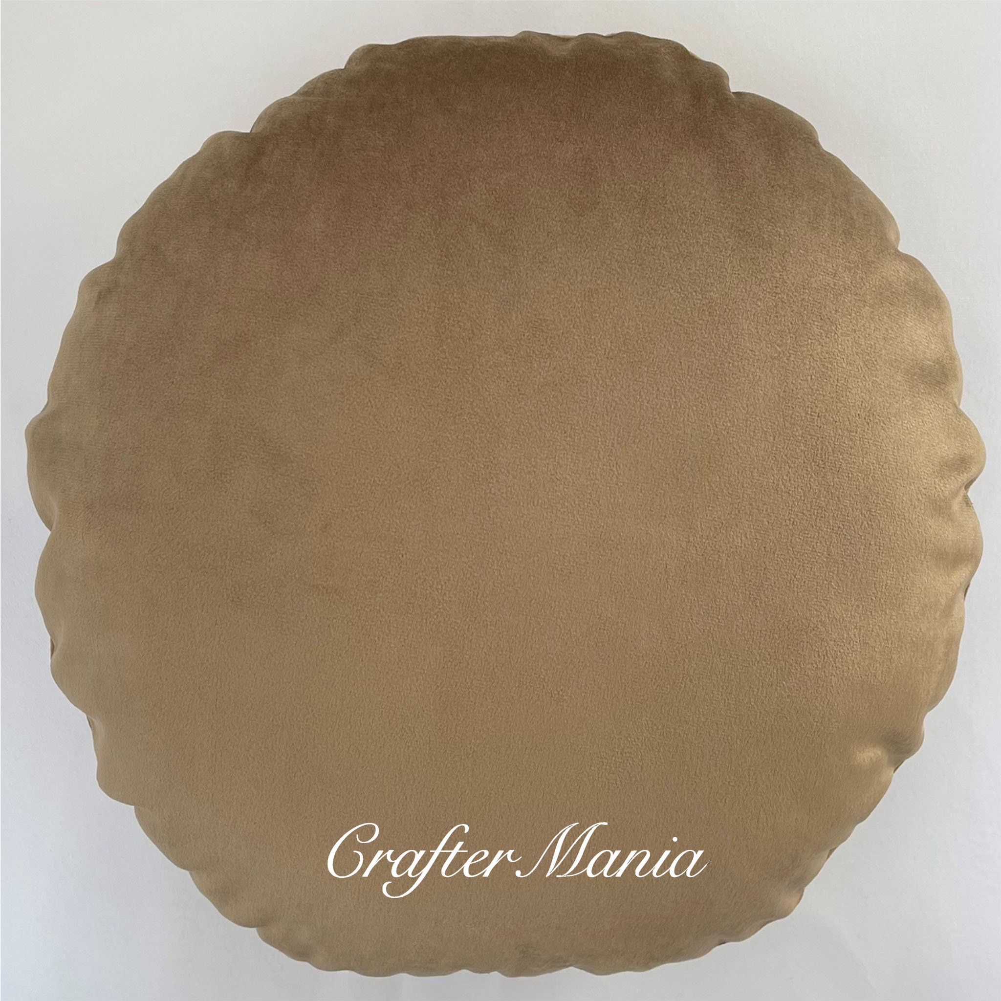 Round Soft Plush Plain Velvet Cushion Covers Circle Pillowcase - Etsy