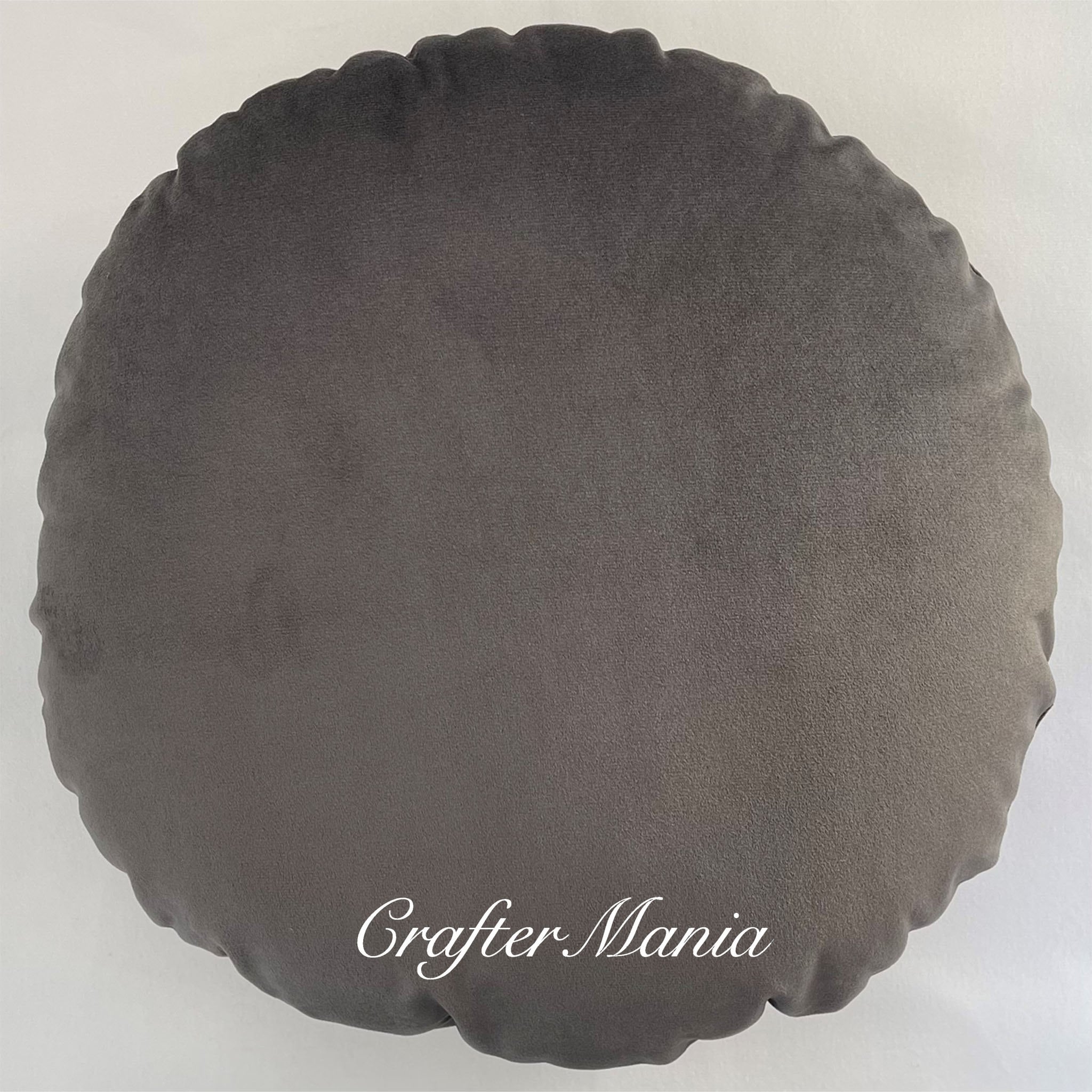 Round Soft Plush Plain Velvet Cushion Covers Circle Pillowcase - Etsy