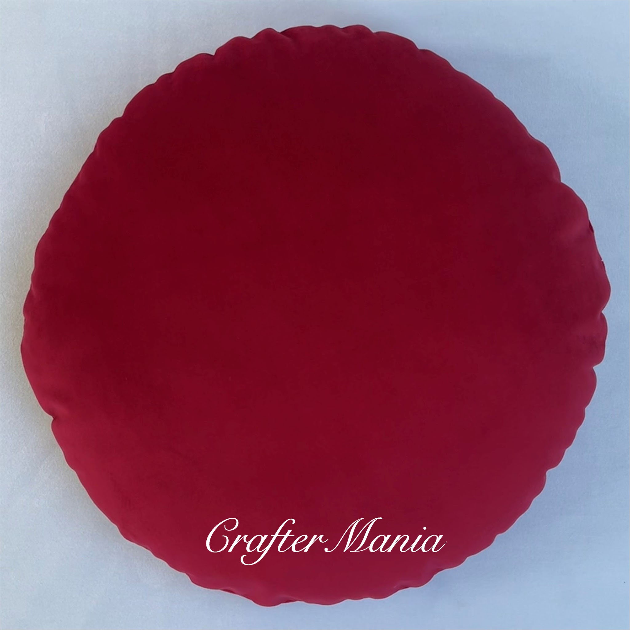Round Soft Plush Plain Velvet Cushion Covers Circle Pillowcase - Etsy