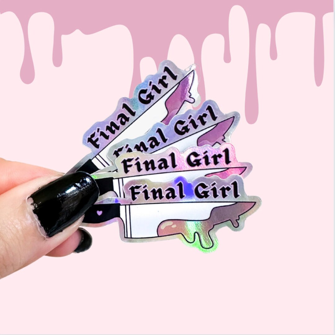 Final Girl Holographic Knife Sticker | Horror Movie Inspired Stickers ...
