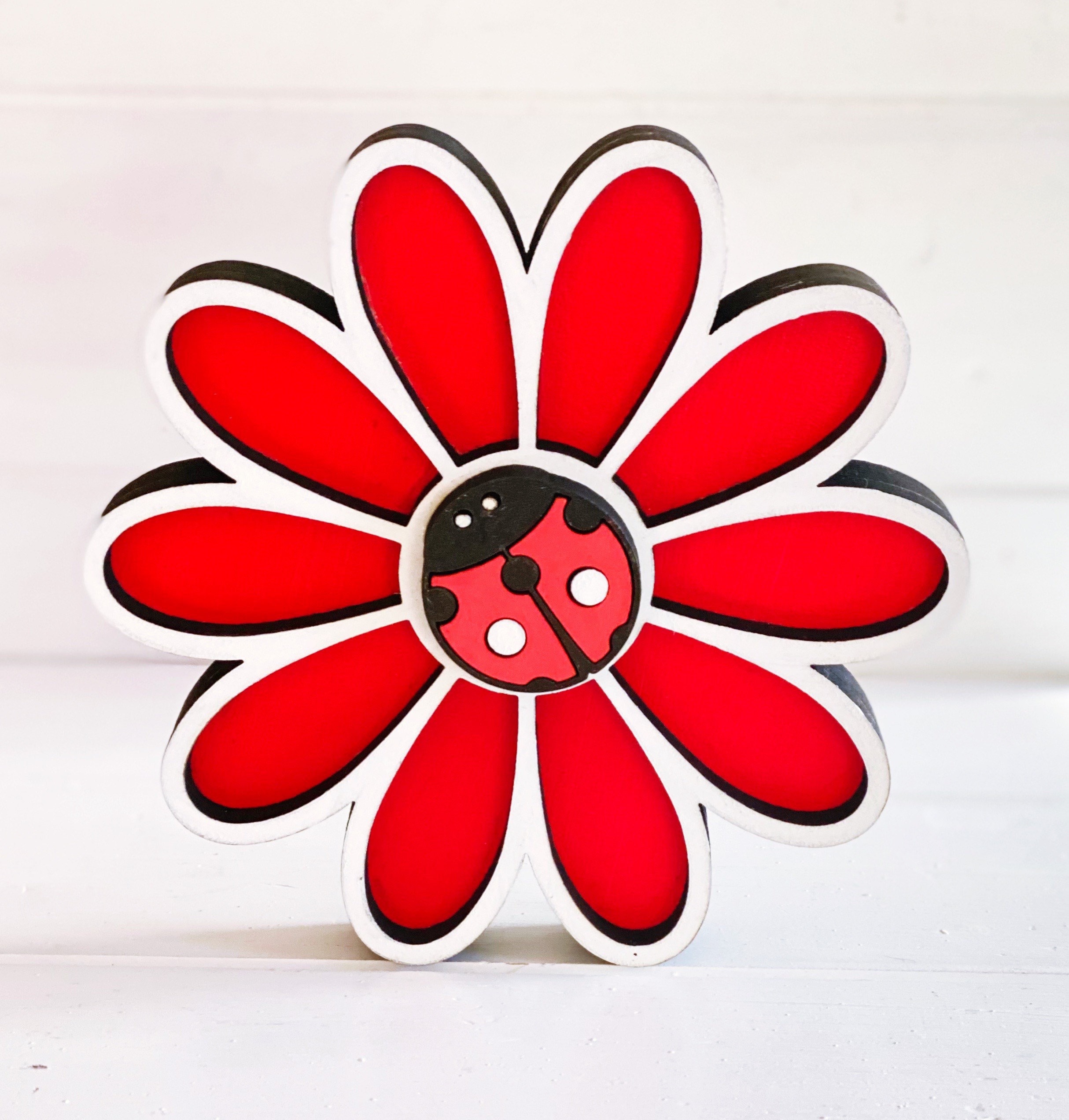 Mini Flower Ladybug Sign Mini Signs Ladybug Sign Ladybug 3d - Etsy