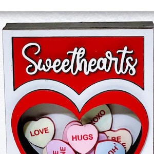 Sweetheart Conversation Heart Shaker Box, Conversation Heart Shaker ...